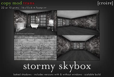 Second Life Marketplace Croire Stormy Skybox Demo