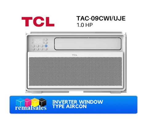 Tcl Tac 09cwi Uje 1 0hp Inverter Window Type Aircon Lazada Ph