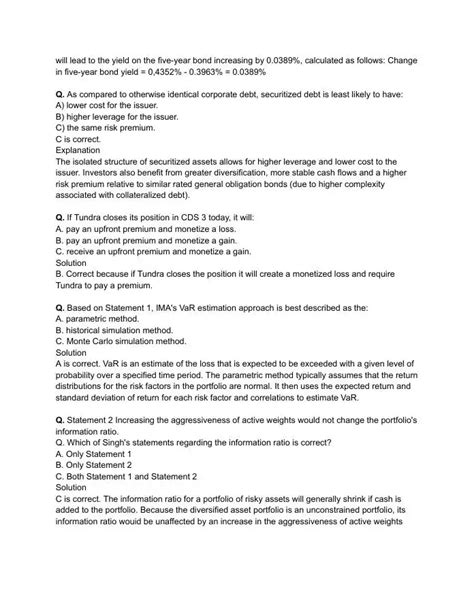 Cfa Ii Questions And Answers 2 Edubirdie