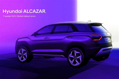 Design Sketches Of Hyundai Alcazar 7 Seater Suv Released Autobics