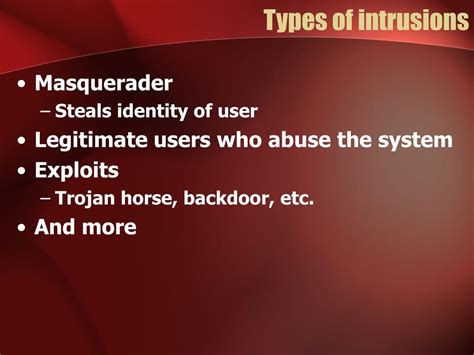 Ppt Intrusion Detection Systems A Survey And Taxonomy Powerpoint