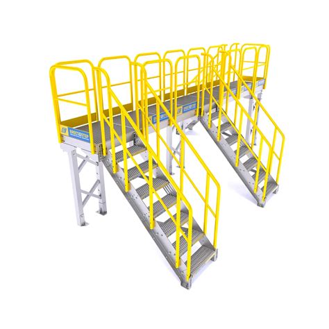 Industrial Catwalk Stairs Platforms ErectaStep Prefabricated Stairs