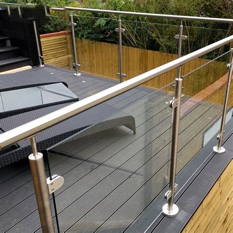 Stainless Steel 316 Glass Railing System Square Post Railing China