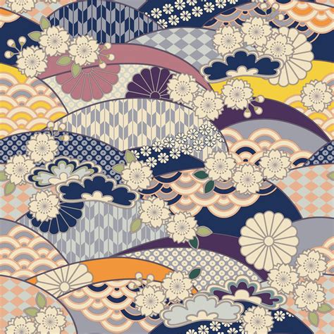 和柄素材 1 Japanese Art Japanese Patterns Pattern Art