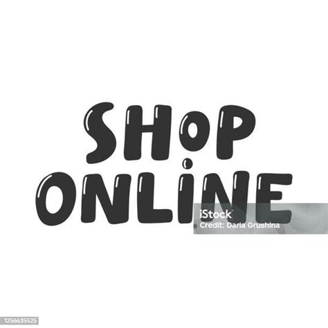 온라인 쇼핑 장식 디자인 복고풍 카드 벡터 일러스트 배너 카드 엽서 현대 손 그린 글꼴 손 그린 벡터 일러스트 장식 디자인에 대한 견적 서예 격언에 대한 스톡 벡터 아트 및