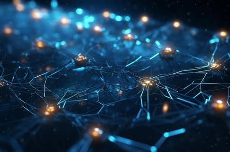 premium photo abstract illustration of interconnected generative ai