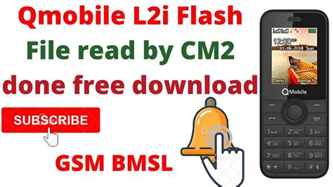 Qmobile L2i Flash File Read By CM2 Done Free Download YouTube