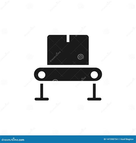 Producci N En Masa Icono Del Transportador Vector Ejemplo Simple Del