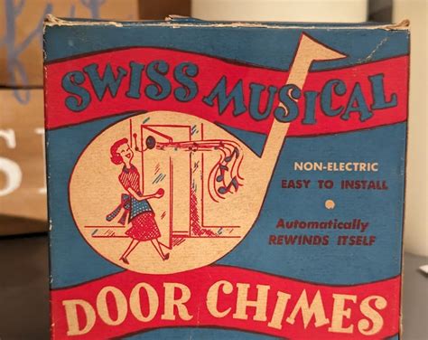 1950s Swiss Musical Door Chimes Mcm Home Vintage Kitsch Etsy