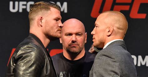 The Ufc Officially Announces Bisping Vs Gsp Title Fight Set For