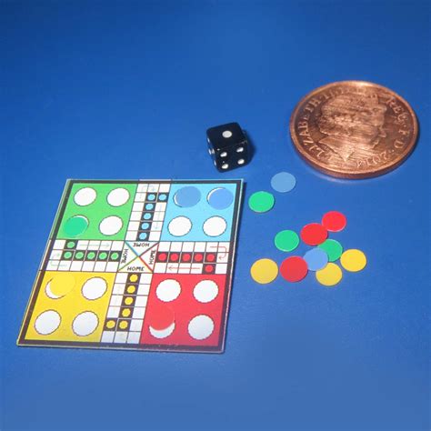 Ludo Board With Black Dice And Counters — The Dolls House Mall