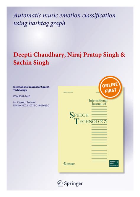 Pdf Automatic Music Emotion Classification Using Hashtag Graph