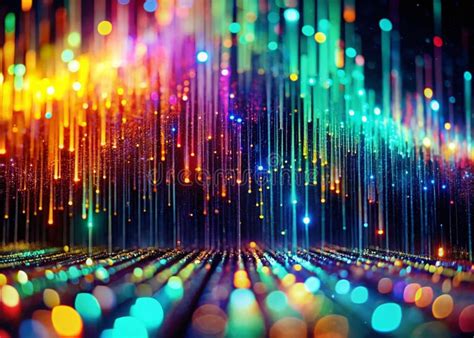 Dynamic Digital Data Stream Matrix A Futuristic Abstract Background Exploring The Intricate