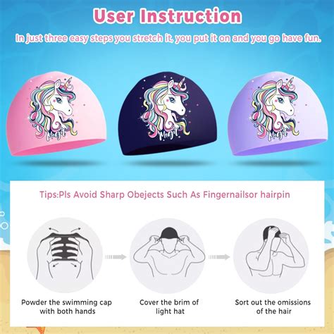 Gorros De Natación Para Niñas Gorras De Natación Duraderas De Silicona