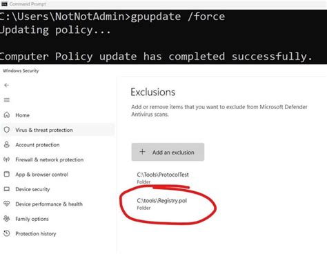 Windows Defender Exclusion Persistence With Registrypol Rblueteamsec