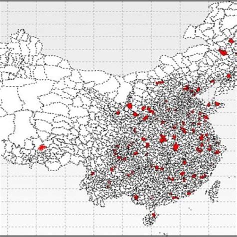 The Chinese General Social Survey Cgss Data Sampling Map The Red