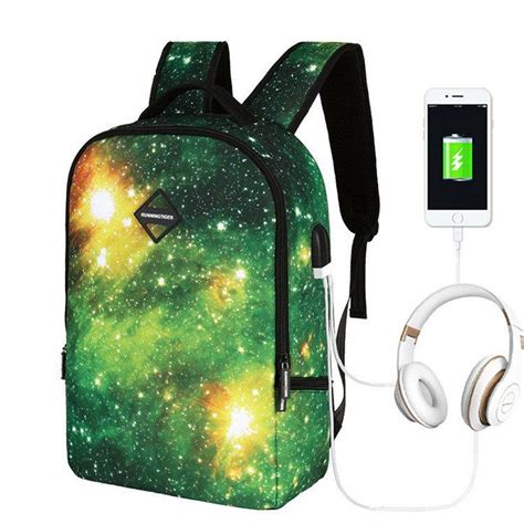 Школьный рюкзак Космос с USB и выходом под наушники купить в интернет ...