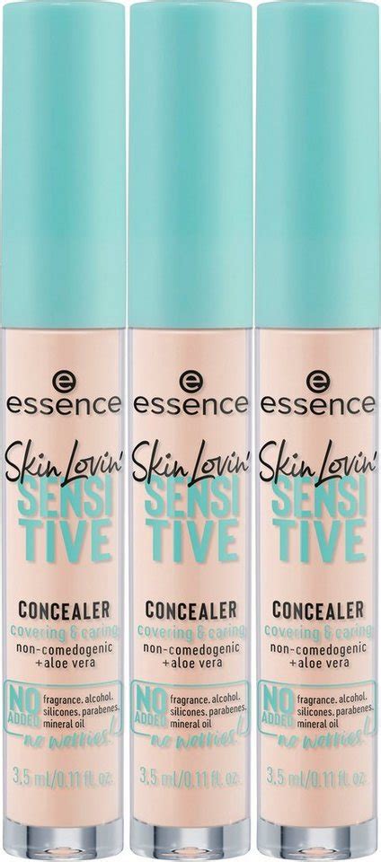 Essence Concealer Skin Lovin' SENSITIVE CONCEALER, 3-tlg.