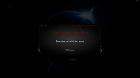 How To Fix Internet Connection Error In Outriders YouTube