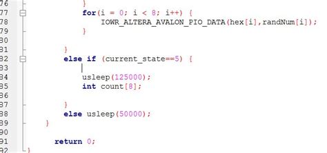 Help With Programming In C Using Nios Ii Ide For
