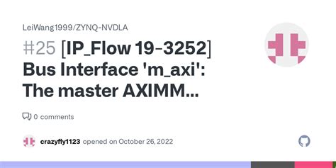Ip Flow Bus Interface M Axi The Master Aximm Interface