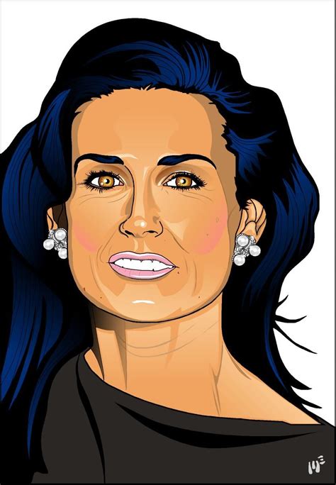 Demi Moore Pintura De Arte Abstracto Arte Pintura De Arte