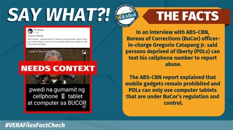 Vera Files Fact Check Posts On Bucor Chiefs Statement On Allowing