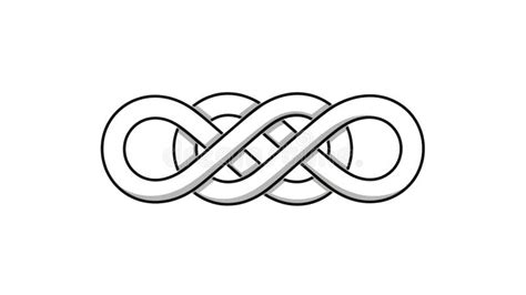 Intertwined Infinity Knot Symbol Vector Stock Vector Illustration Of