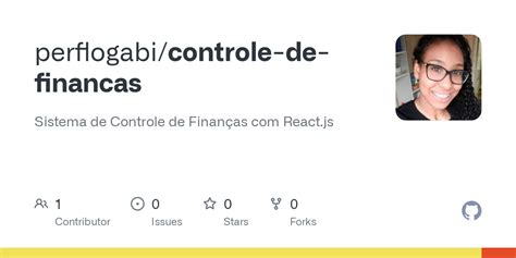 Github Perflogabi Controle De Financas Sistema De Controle De