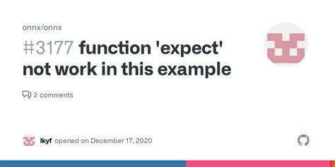 Function Expect Not Work In This Example · Issue 3177 · Onnxonnx
