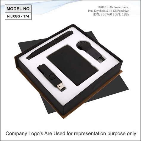 T Set Pen Keychain Powerbank And Pendrive Newgenn India