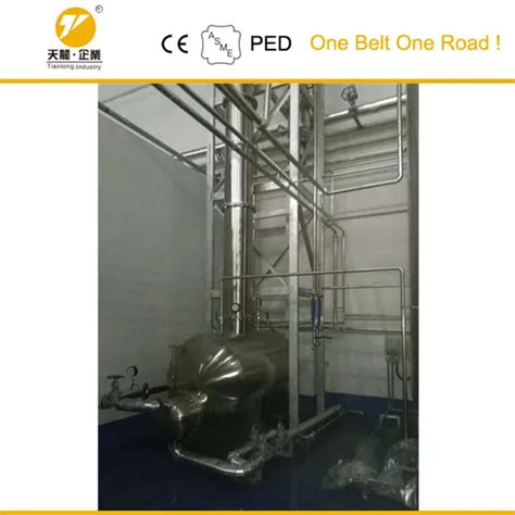 Alcohol Ethanol Methanol Stainless Steel Packing Distillation Column