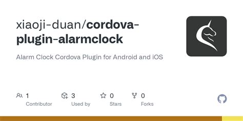 GitHub Xiaoji Duan Cordova Plugin Alarmclock Alarm Clock Cordova