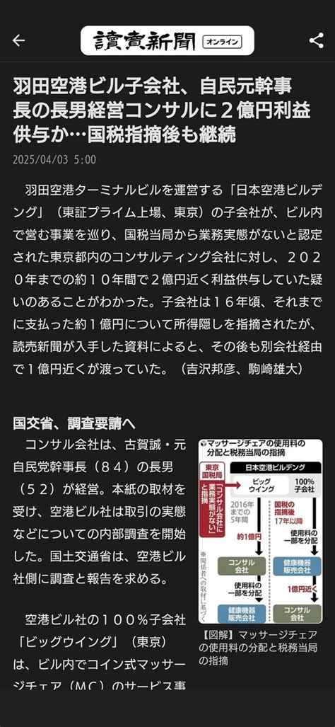 古賀誠のバカ息子の話だな笑 二階堂ドットコム