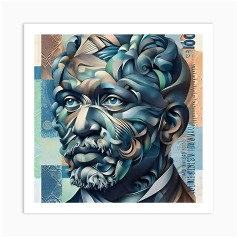A Portrait Of A 10 Rand Note As Abstract Art 7 Art Print By Djficko Fy