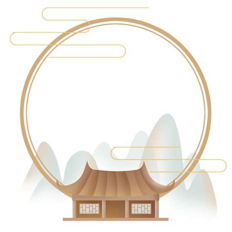 边框素材古风水墨边框