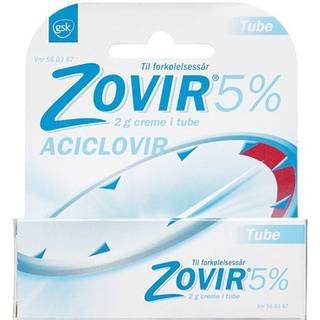 Zovir 5 50mg G 2g Se Priser 7 Butikker Sammenlign Her