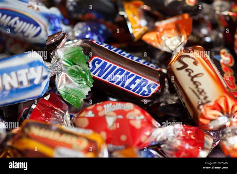 Paphos Cyprus December 19 2013 Snickers Mars Twix Milky Way