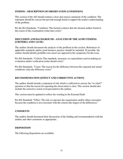 Internal Audit Manual Template