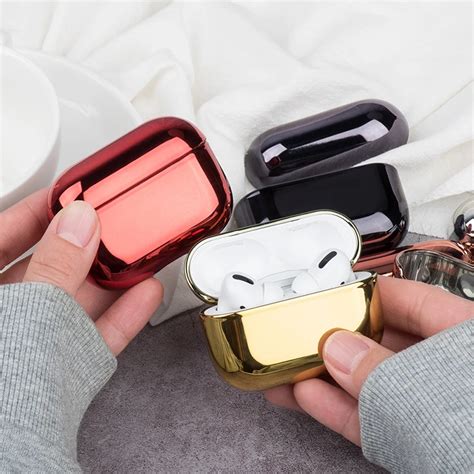 Чехол для AirPods Pro 2, золотистый чехол с гальваническим покрытием ...