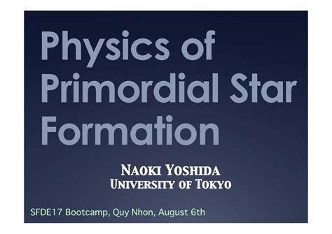 Pdf Physics Of Primordial Star Formation · Physics Of Primordial Star