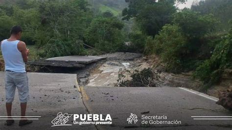 No sólo Guerrero el huracán Otis también dejó destrozos en Puebla Infobae