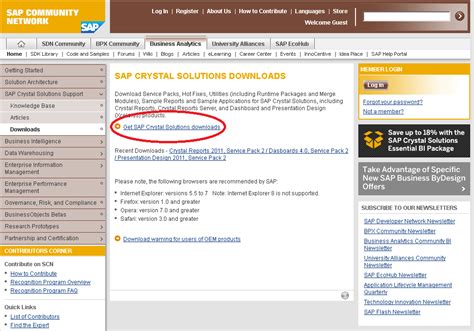 Where Are The Crystal Reports Service Packs Koen Aerts