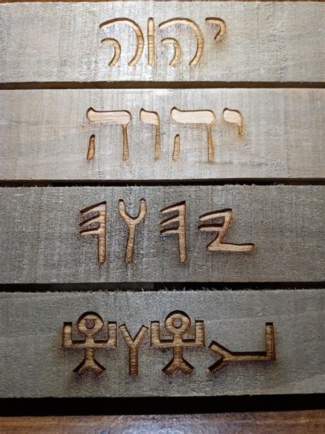Hebrew Name Of YHWH Plaque Etsy