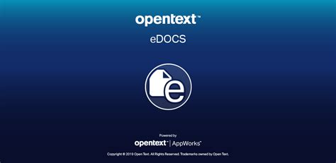 Opentext Edocs Infocenter For Dernière Version De Lapplication Android