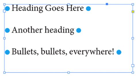 Put Bullets Before And After A Heading In Indesign Creativepro Network