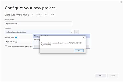 Error Creating WinUI Blank App Issue Microsoft Microsoft Ui Xaml GitHub
