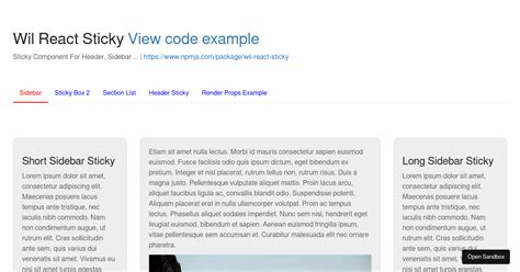 wil react sticky forked codesandbox