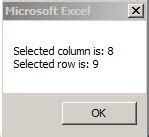 Excel VBA Find Column Number Of User Selected Range By Mouse Stack