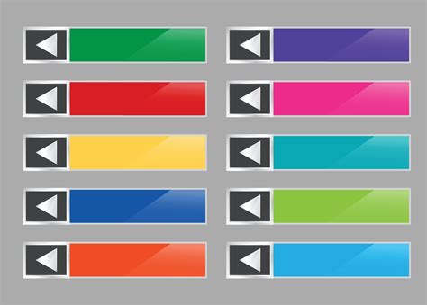 Colourful Button Collection Vector Design 2305831 Vector Art At Vecteezy